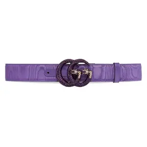 A purple gucci belt worn 3x so in great condition Gucci Belt Jumbo Print Purple 85/34 - LVLENKA Luxury Consignment main image 4