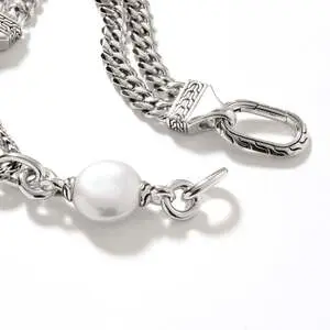 John Hardy Pearl Chain Link Bracelet