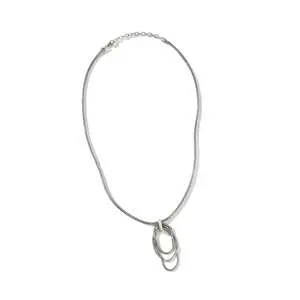 John Hardy Soft Chain Pendant Necklace 2.5mm - Silver