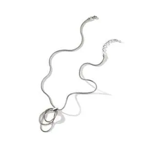 John Hardy Soft Chain Pendant Necklace 2.5mm