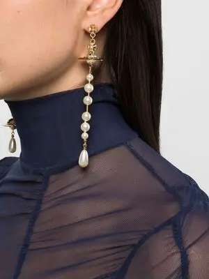 VIVIENNE WESTWOOD Faux-pearl Drop Earrings - Gold