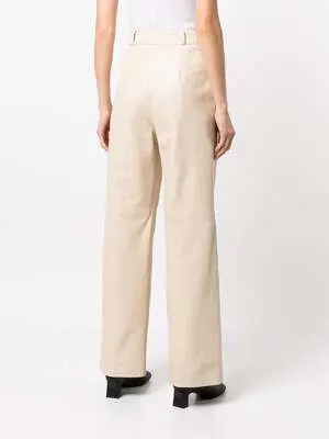 Loulou De Saison Straight Leather Trousers