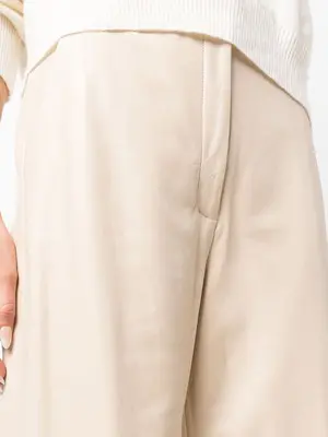 Loulou De Saison Straight Leather Trousers
