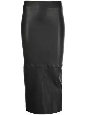 Sprwmn Leather Pencil Skirt