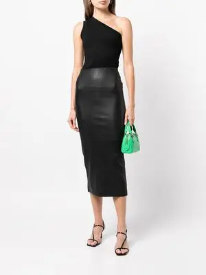 Sprwmn Leather Pencil Skirt