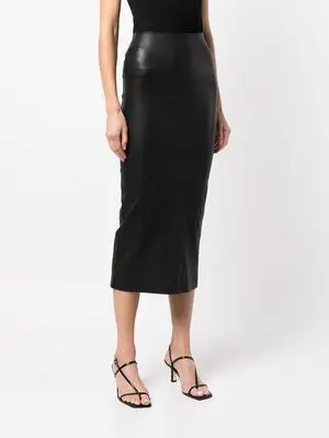 Sprwmn Leather Pencil Skirt