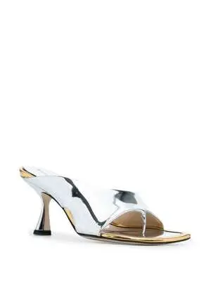 WANDLER Julio Metallic Leather Mules