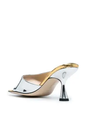WANDLER Julio Metallic Leather Mules