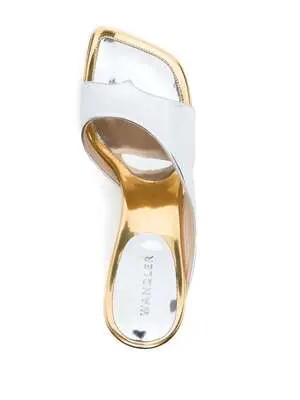 WANDLER Julio Metallic Leather Mules