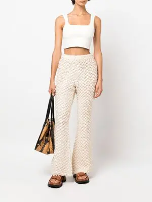 Rokh Knit Flare Trousers