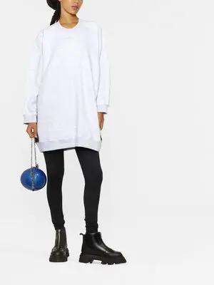 MSGM Oversized Sweatshirt With Side Stripe