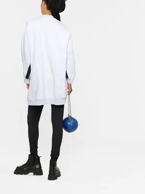 MSGM Oversized Sweatshirt With Side Stripe