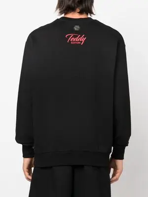 Philipp Plein Teddy-print Cotton Sweatshirt