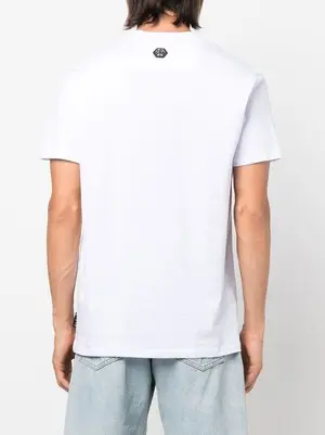 Philipp Plein Spray-effect Teddy Bear-print T-shirt - White