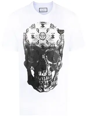 Philipp Plein Skull-print Short-sleeve T-shirt - White