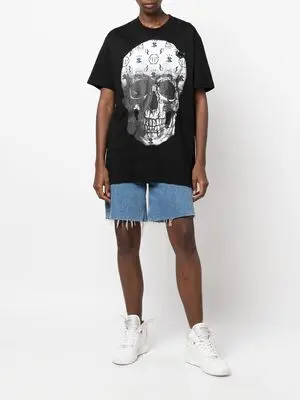Philipp Plein Skull-graphic T-shirt - Black