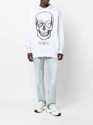 Philipp Plein Skull-print Hoodie - White