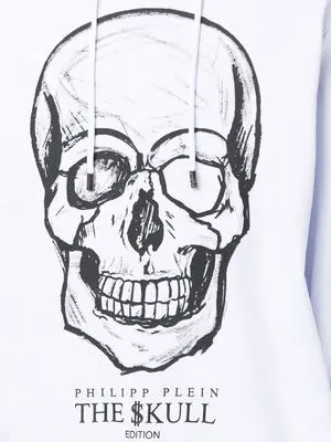 Philipp Plein Skull-print Hoodie - White