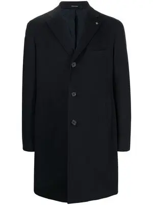 Tagliatore Single-breasted Tailored Coat - Blue