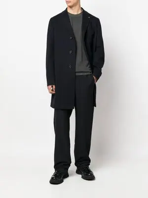 Tagliatore Single-breasted Tailored Coat - Blue