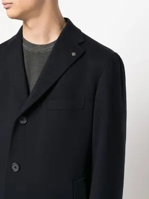 Tagliatore Single-breasted Tailored Coat - Blue