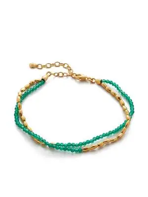 Monica Vinader Emerald Bracelets