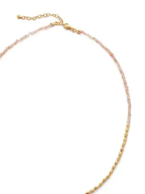 Monica Vinader Mini Nugget Gemstone Beaded Necklace - Gold