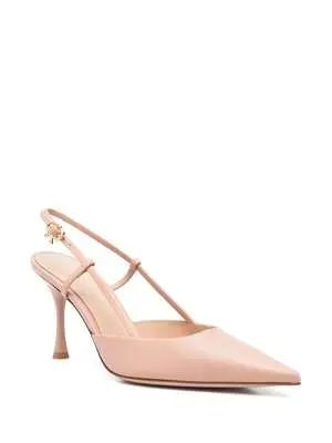 GIANVITO ROSSI Ascent 85mm Slingback Pumps - Neutrals