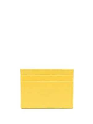 Palm Angels Gothic Logo-print Cardholder - Yellow