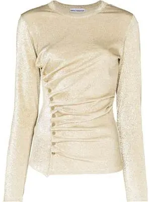 Rabanne Asymmetric Metallic T-shirt