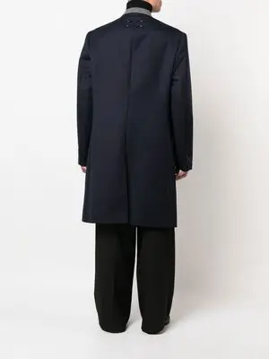 MAISON MARGIELA Cavalry Single-breasted Wool Coat - Blue