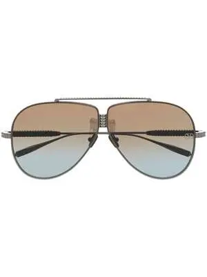 Valentino Garavani Rockstud Pilot-frame Sunglasses - Black