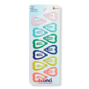 SCUNCI Heart Snap Clips - One-color