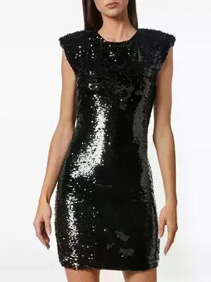 Philipp Plein Sequin-embellished Mini Dress - Black