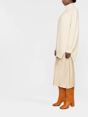 JIL SANDER Roll-neck Ribbed-knit Jumper