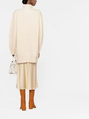 JIL SANDER Roll-neck Ribbed-knit Jumper