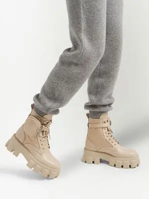 Prada Monolith Leather Boots