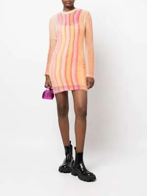 DIESEL® Striped Knit Bodycon Dress