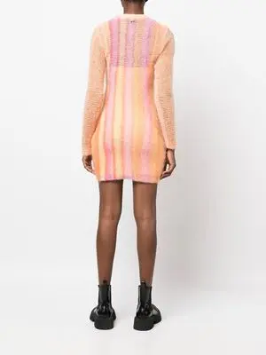 DIESEL® Striped Knit Bodycon Dress