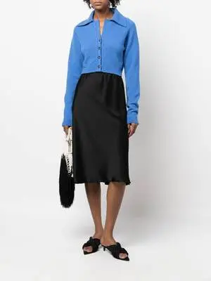 Nanushka Satin-finish Midi-skirt