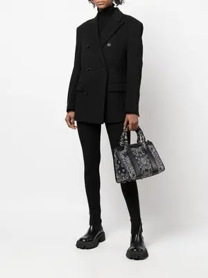 Amiri Double-breasted Cotton Blazer - Black