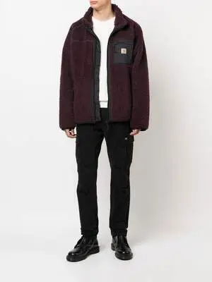 C.P. COMPANY Logo-patch Tapered Cargo Trousers - Black