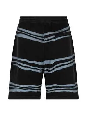 Supreme X Stone Island Warp Stripe Shorts - Black