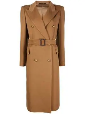 Tagliatore Jole Double-breasted Trench Coat - Brown