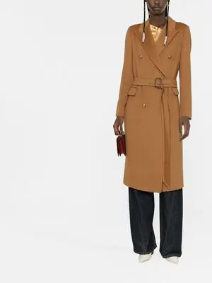 Tagliatore Jole Double-breasted Trench Coat - Brown