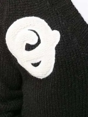 Off-White Appliquéd Alpaca And Wool-blend Jumper