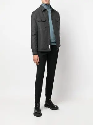 PT TORINO Charm-detailored Trousers - Black
