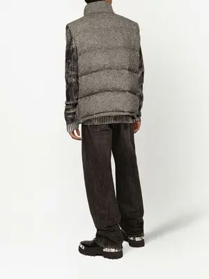 Dolce & Gabbana Chevron-knit Padded Gilet
