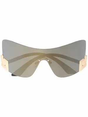 Versace Mirrored Shield Sunglasses