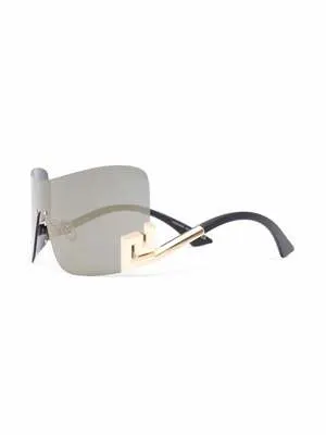 Versace Mirrored Shield Sunglasses